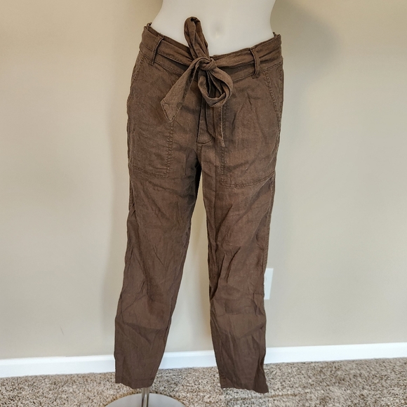 Lou & Grey | Pants & Jumpsuits | Lou Grey Linen Blend Tie Waist Pants ...